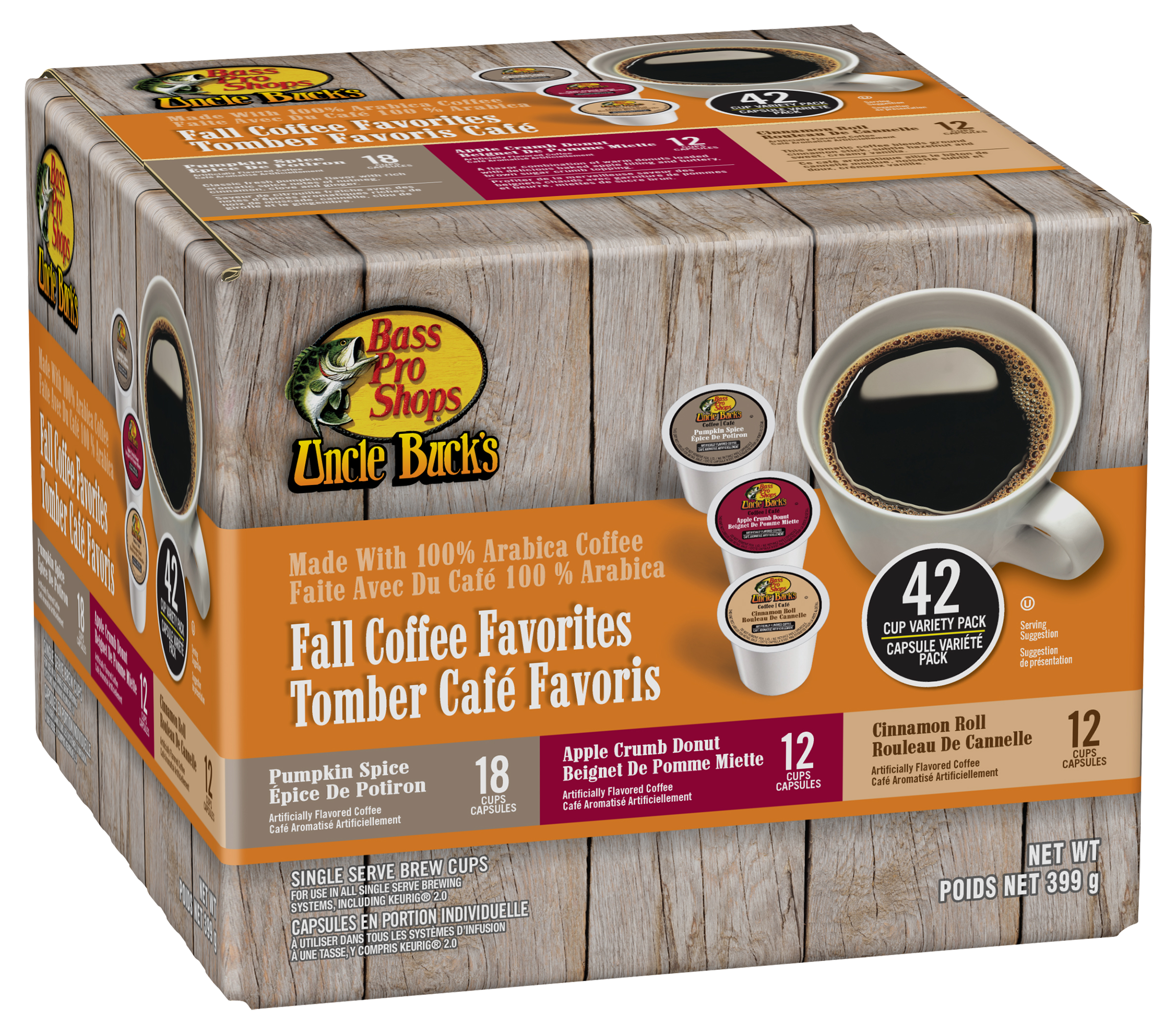 Bass Pro Shops Uncle Buck's Fall Coffee Favorites Single Serve Coffee ...